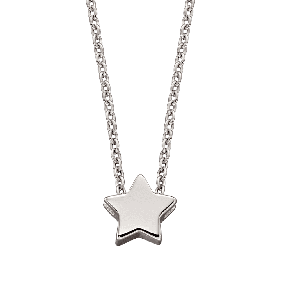 ALICE SINGLE STAR STERLING SILVER ENGRAVABLE NECKLACE – Adams Jewellers