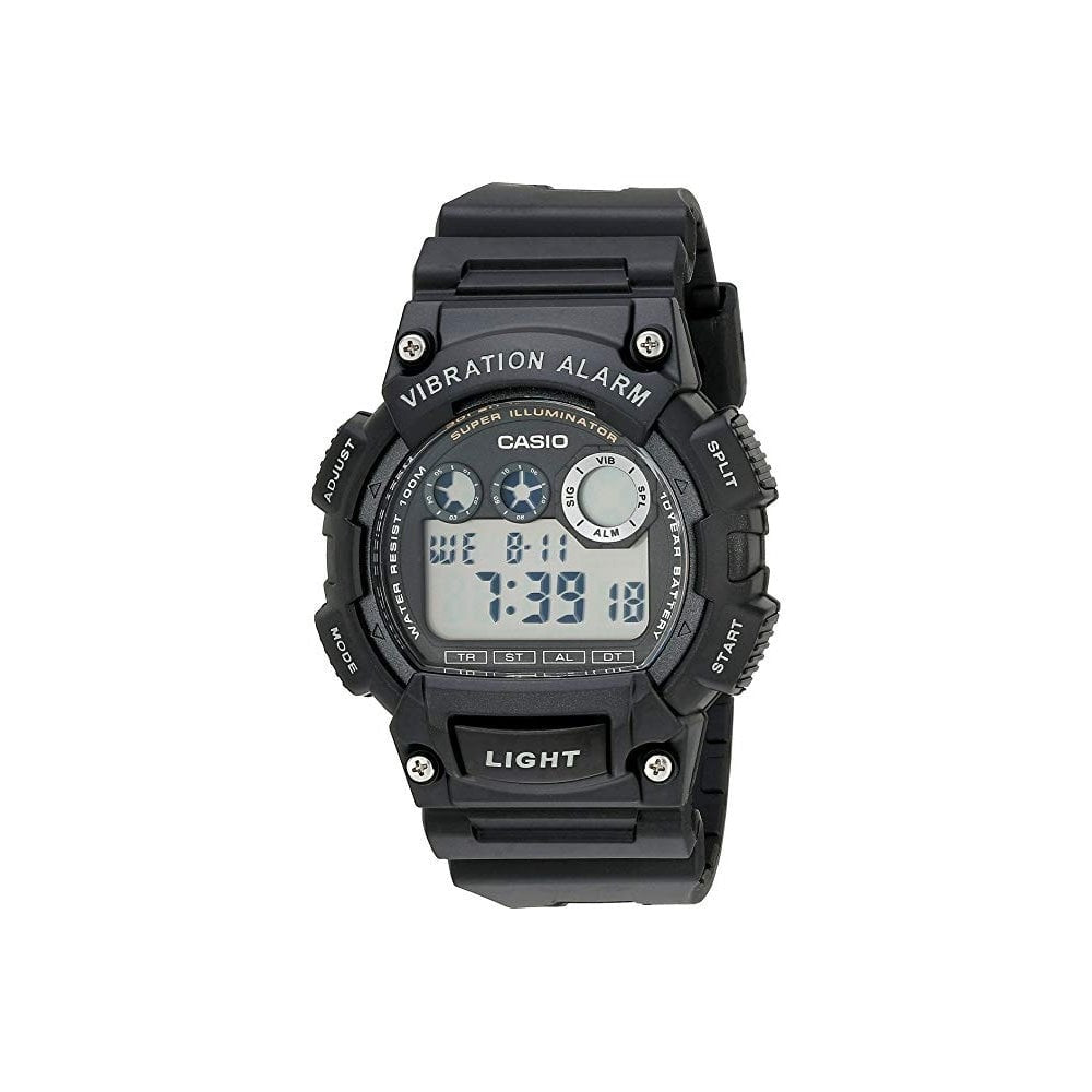 casio mens super illuminator digital multifunction watch with black ...