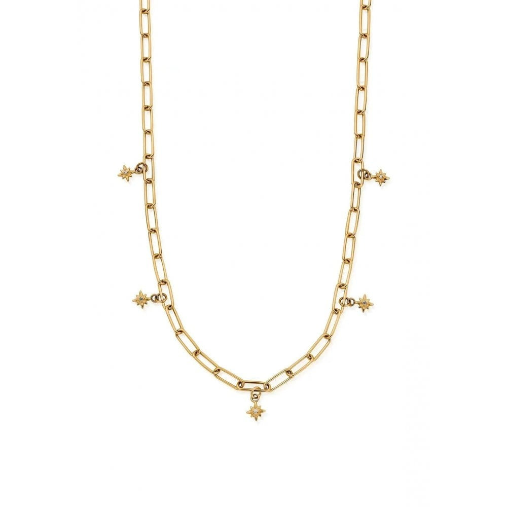 chlobo gold on silver divine journey link chain necklace