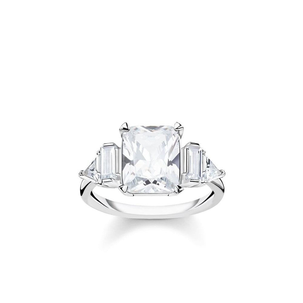 STERLING SILVER CUBIC ZIRCONIA COCKTAIL RING – Adams Jewellers