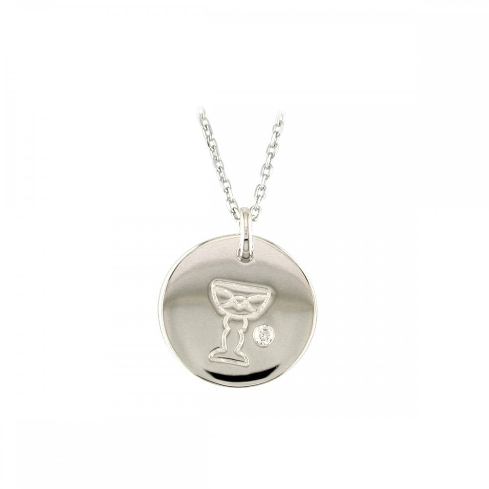 STERLING SILVER DISC WITH COMMUNION CHALICE & ZIRCONIA STONE – Adams ...