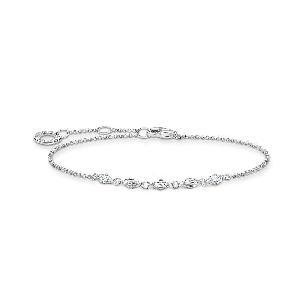 STERLING SILVER ZIRCONIA DANCING STONES BRACELET – Adams Jewellers